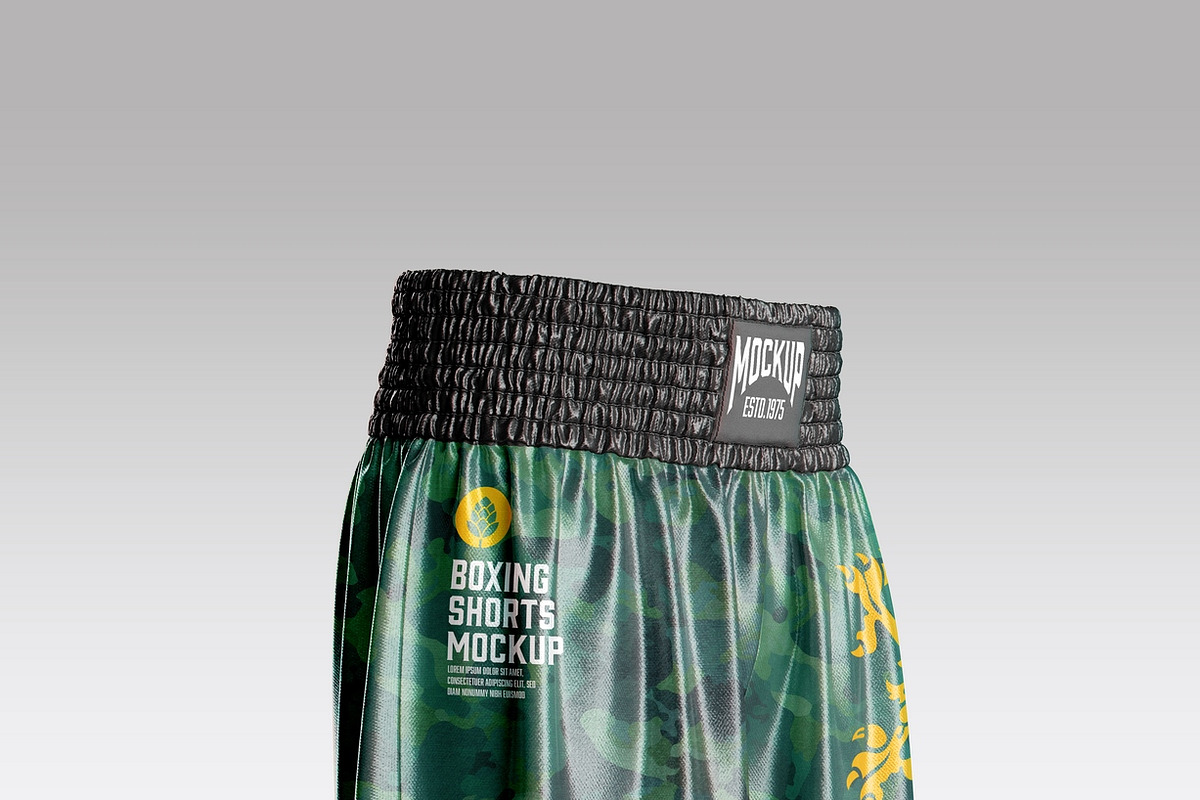 Boxing Shorts Mockup, a Product Mockup by OneVectorStock