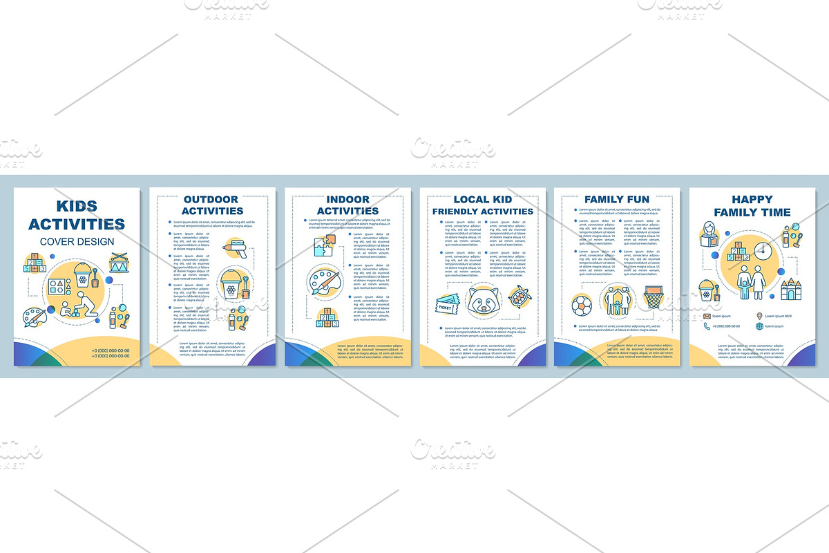 Kids activities brochure template, a Brochure Template by IMG Visuals