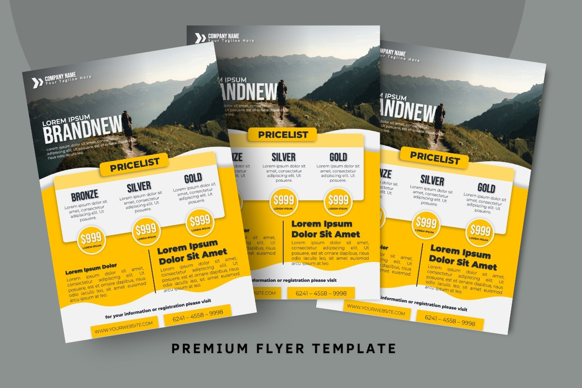 Brand New Flyer Template Design, a Flyer Template by ResumeFabs
