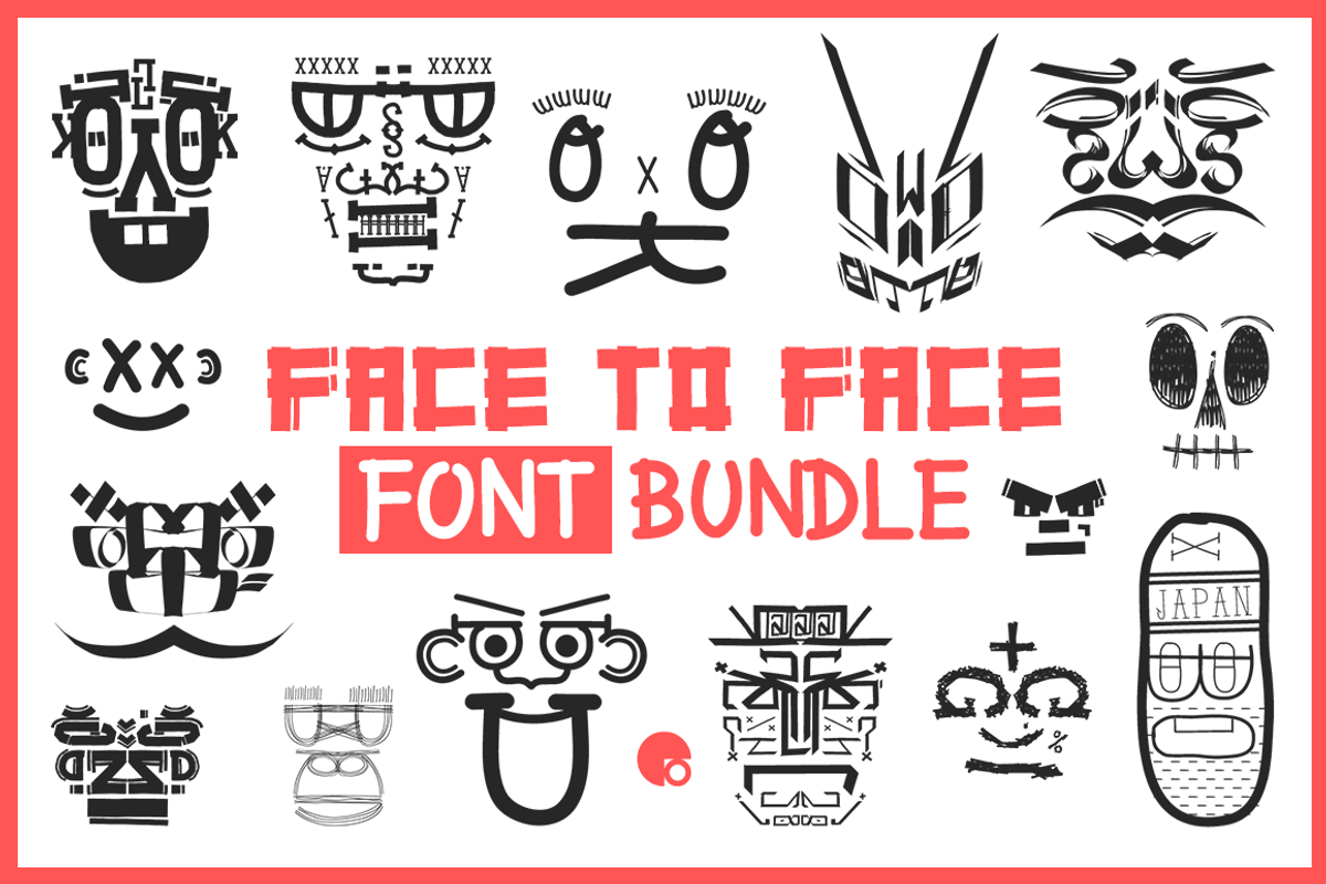 Face to Face Handdrawn Font bundle, a Sans Serif Font by David is Creative