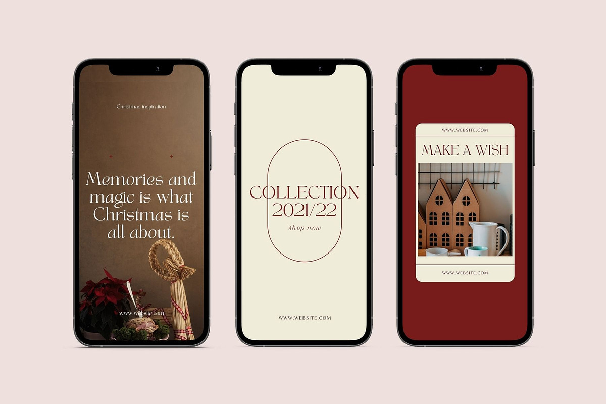 Instagram Christmas Templates CANVA, a Social Media Template by Lyrata ...
