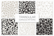 Triangular Seamless Patterns Set 4, a Pattern Graphic by Curly_Pat
