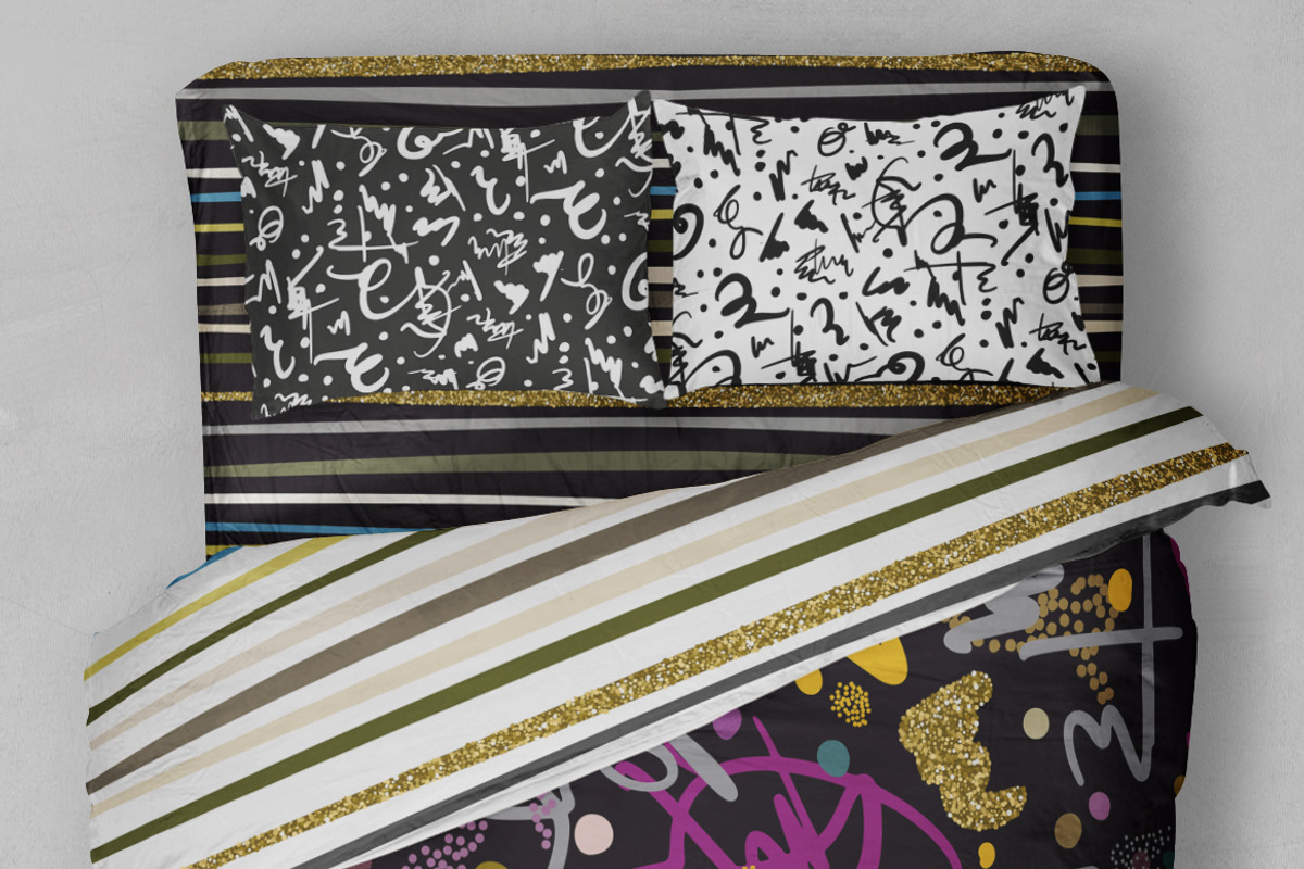 33 Seamless Brush Strokes Patterns, a Pattern Graphic by OlgaRom