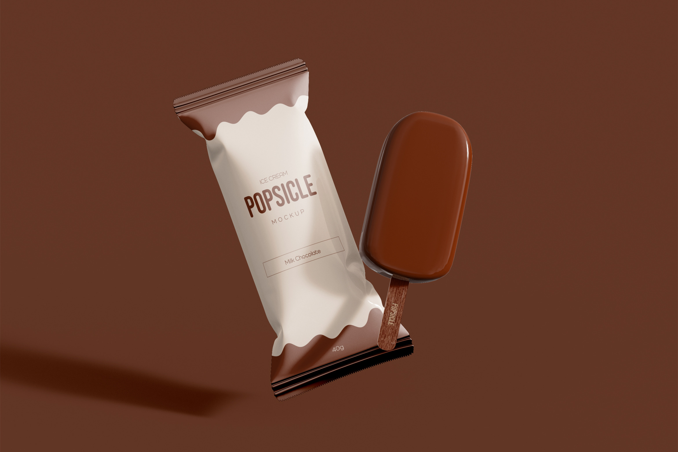 Ice Cream Popsicle Mockup, a Packaging Mockup by Mego-studio