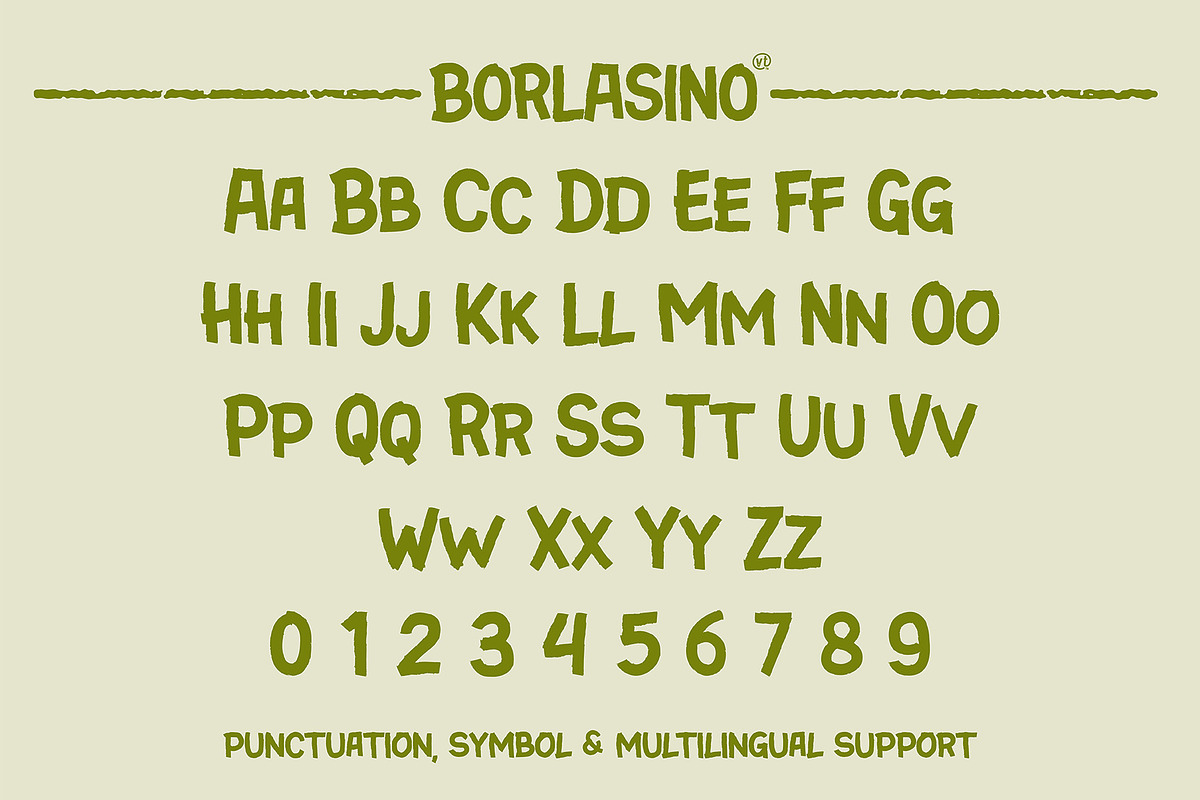 VT Borlasino Handdrawn Vintage Font, a Sans Serif Font by ViactionType