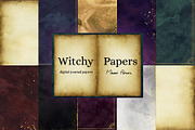 Witchy Digital Paper, a Texture Graphic by MoodyPapers
