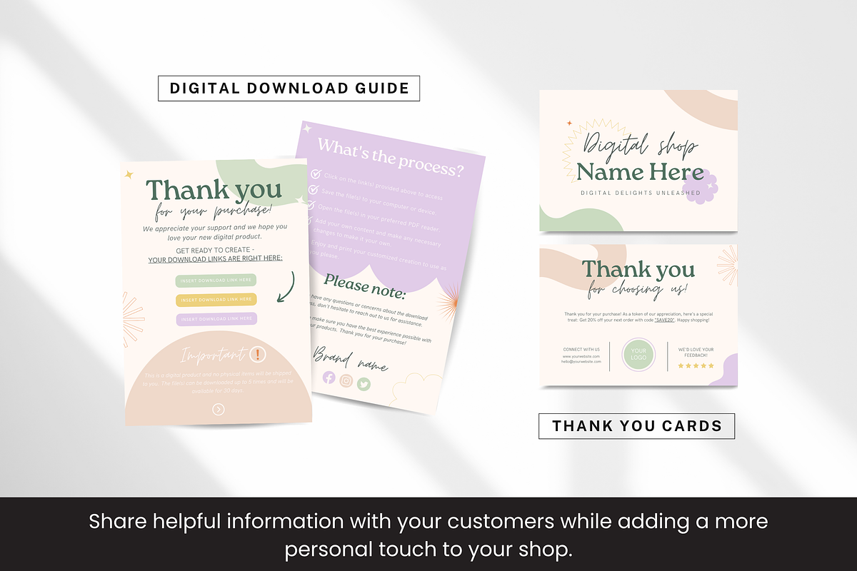 Etsy Shop Bundle Canva Templates