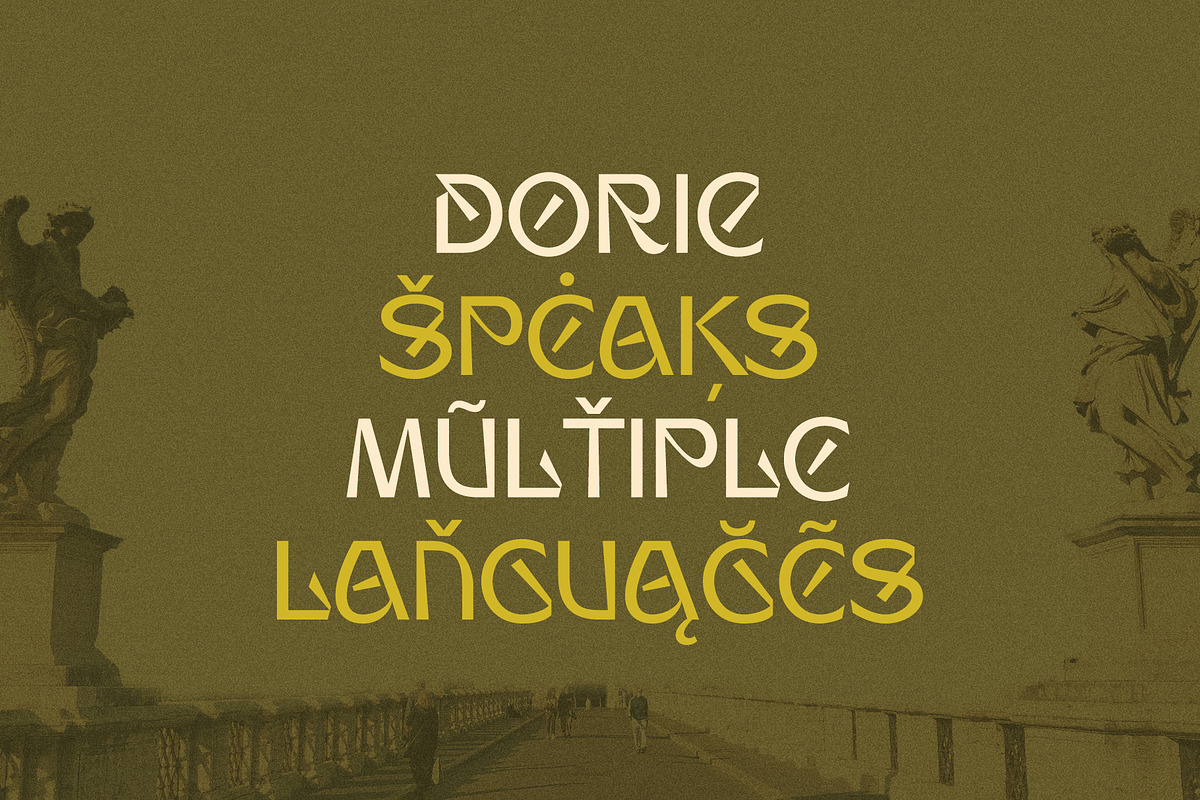 Doric - Classically Inspired Sans, a Sans Serif Font by 1871 Project