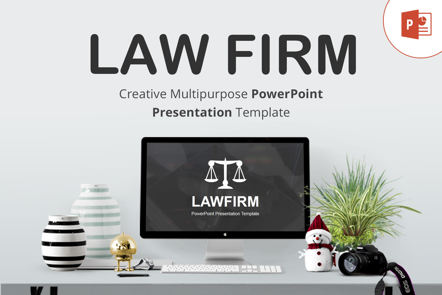 Law Firm PowerPoint Template, a Presentation Template by GraphicStan