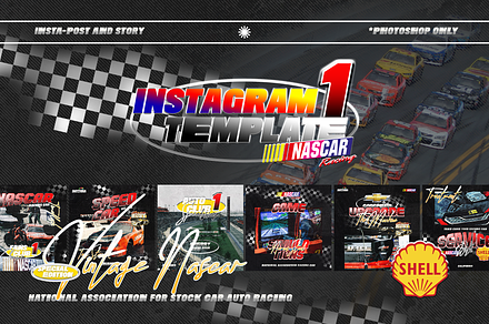 Nascar Instagram Templates | Social Media Templates ~ Creative Market