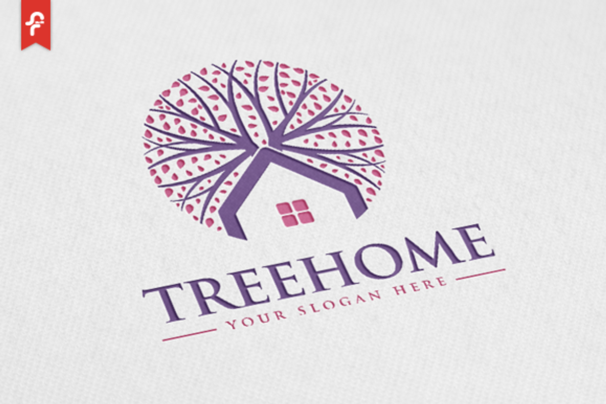 Tree Home Logo, a Branding & Logo Template by ft.studio