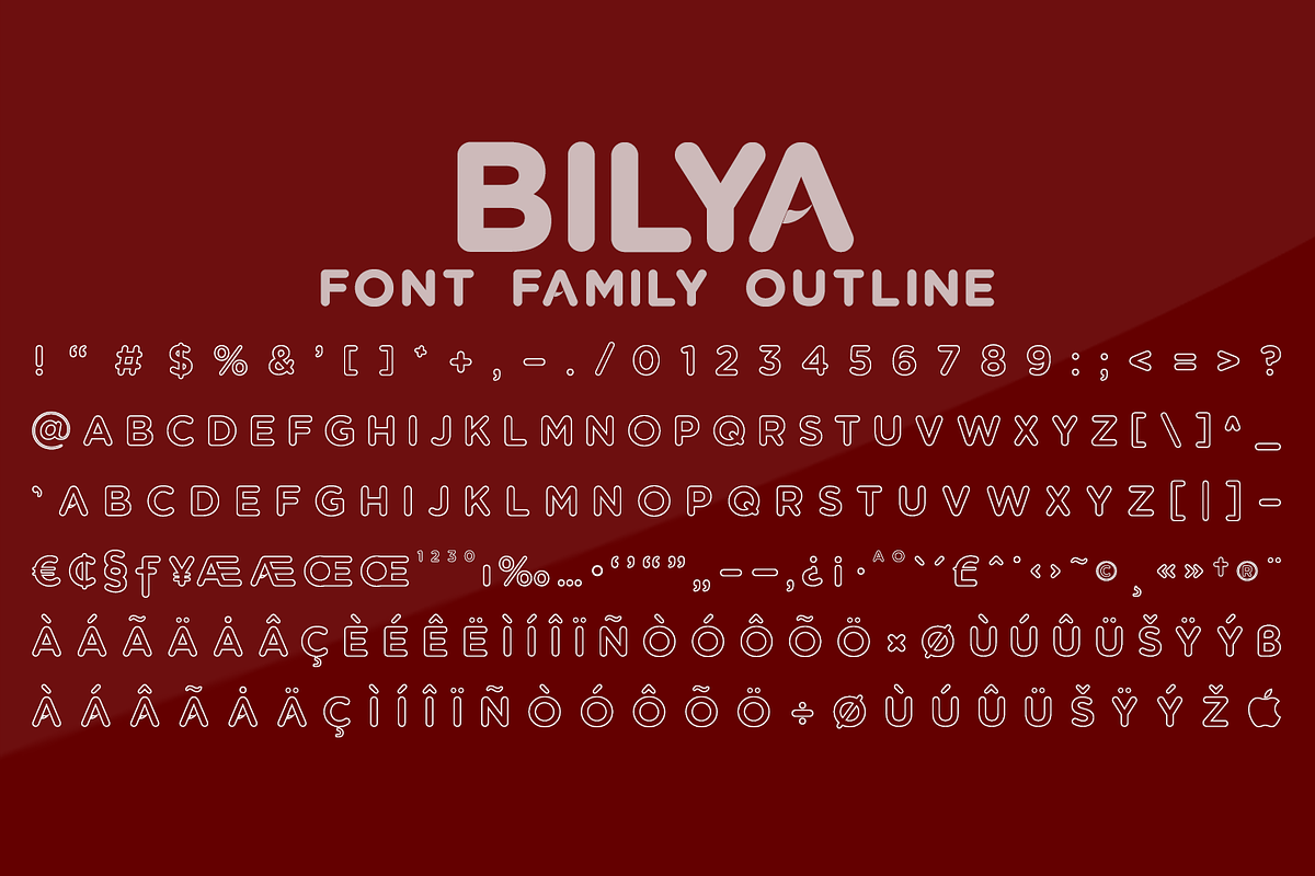 Bilya Layered, a Font by CRR | NTN