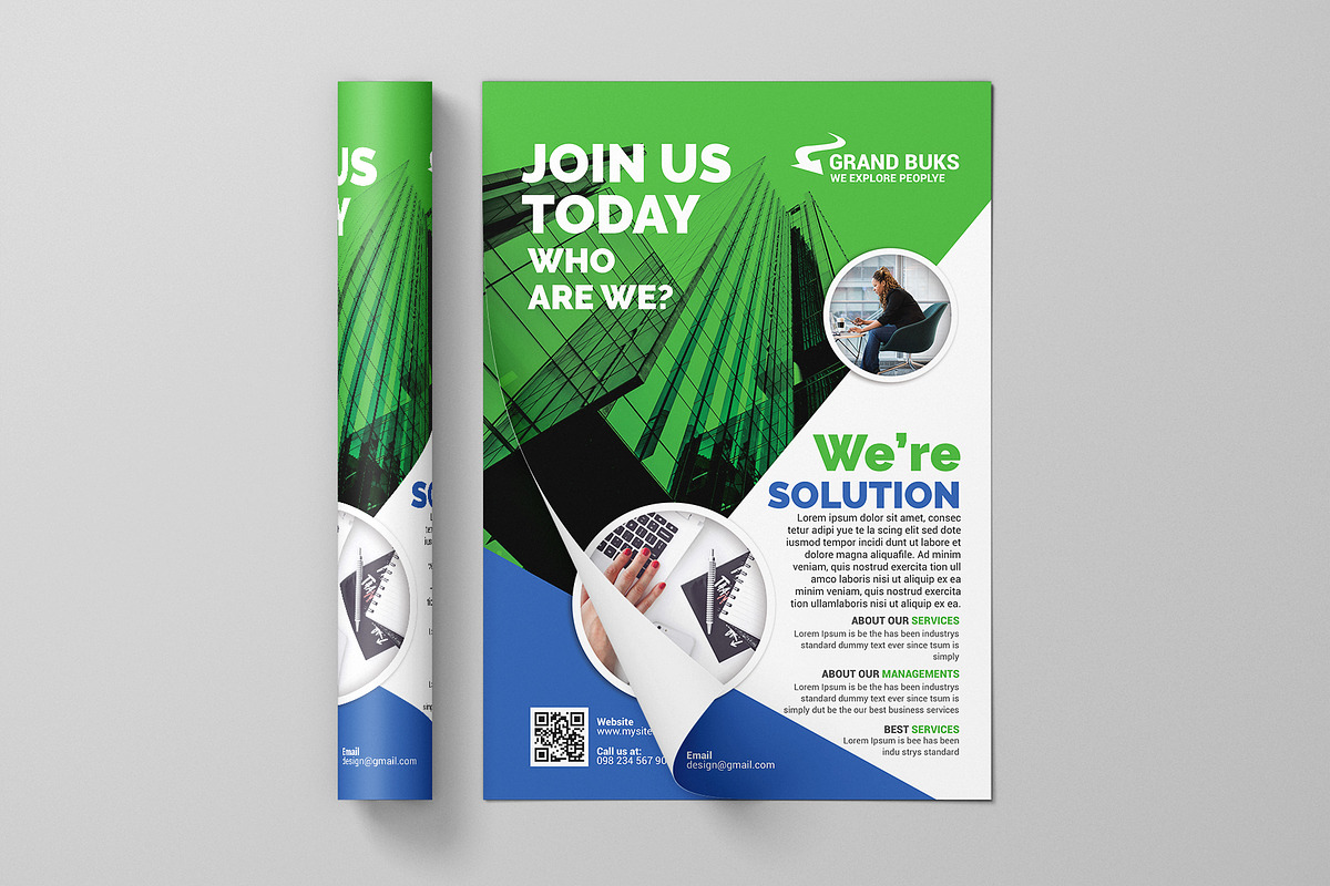 Professional Business Flyers, a Flyer Template by Design Up