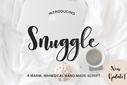 Snuggle Font, a Script Font by theinkaffair