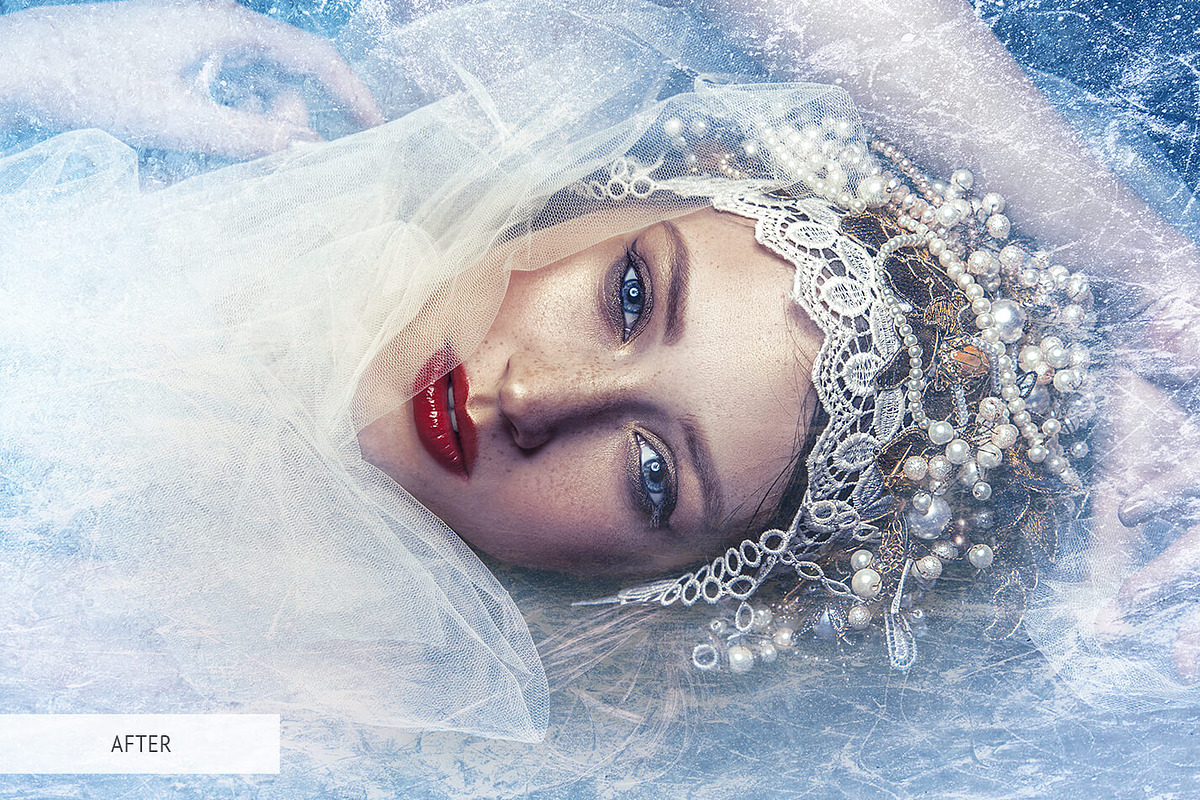 Ice Photoshop Overlays, a Plug-in Add-On by FixThePhoto