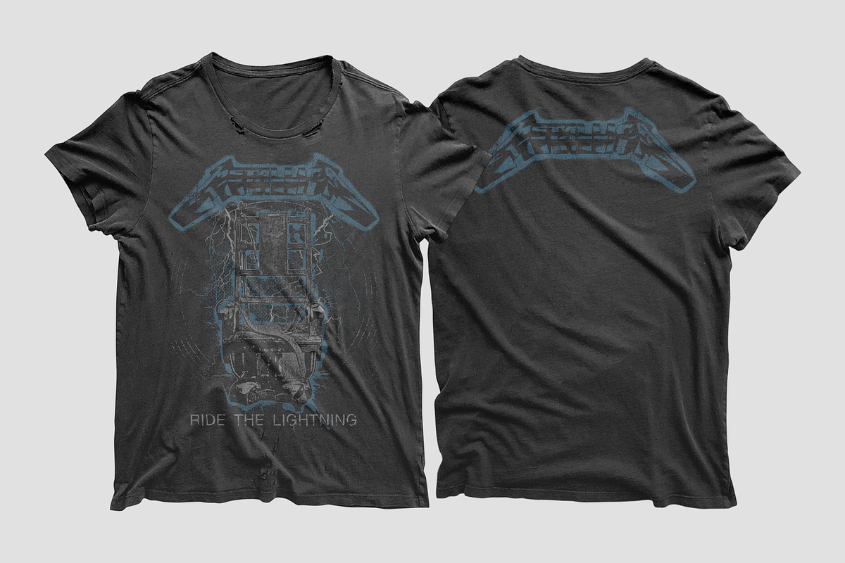 Vintage Distressed T-Shirt Mockup