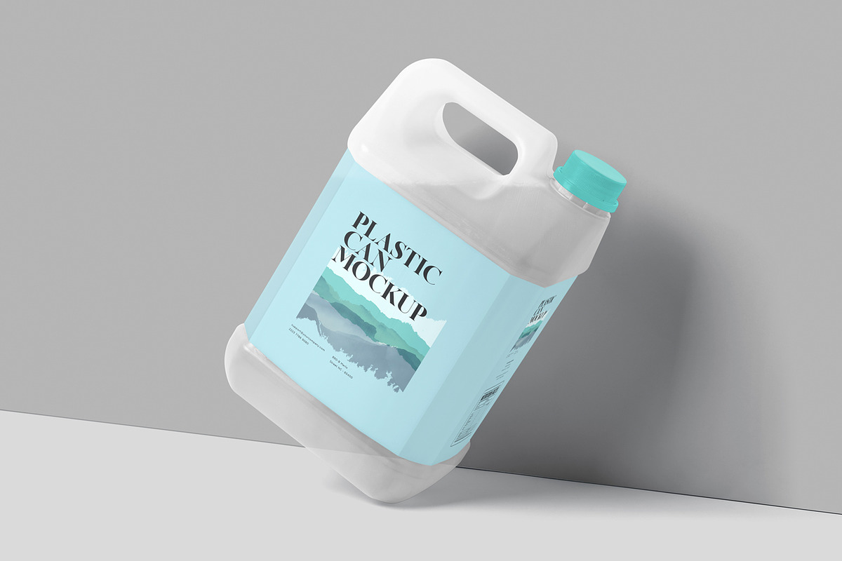 5L Plastic Jerry Can Mockups, a Product Mockup by GfxFoundry