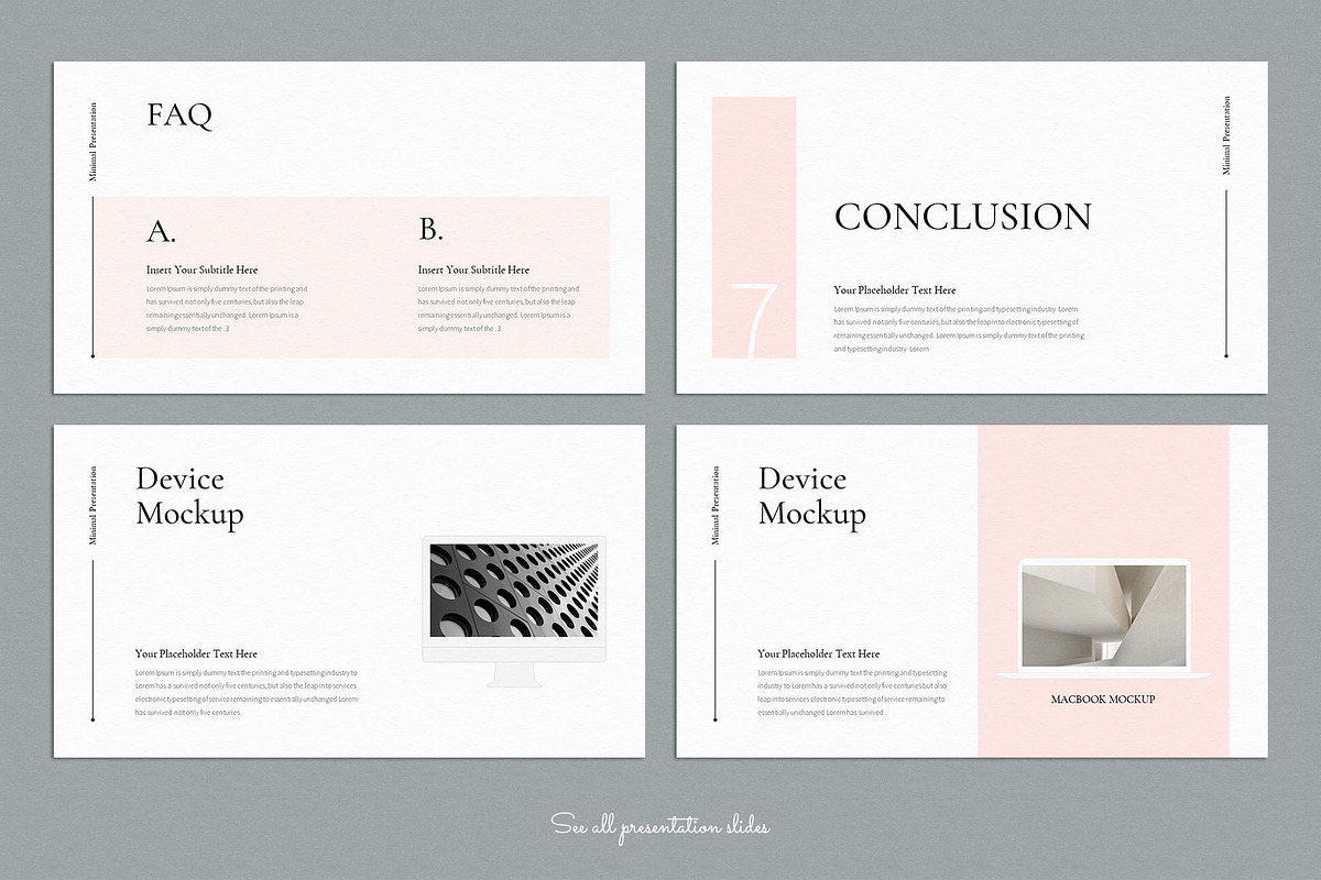 CANVA Minimal Presentation Template, a Presentation Template by ...