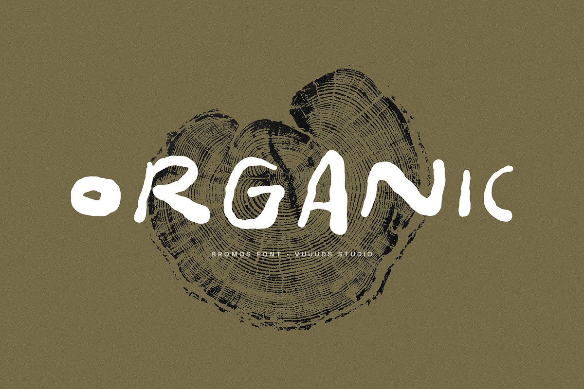 Bromos, a Handwritten Font by vuuuds