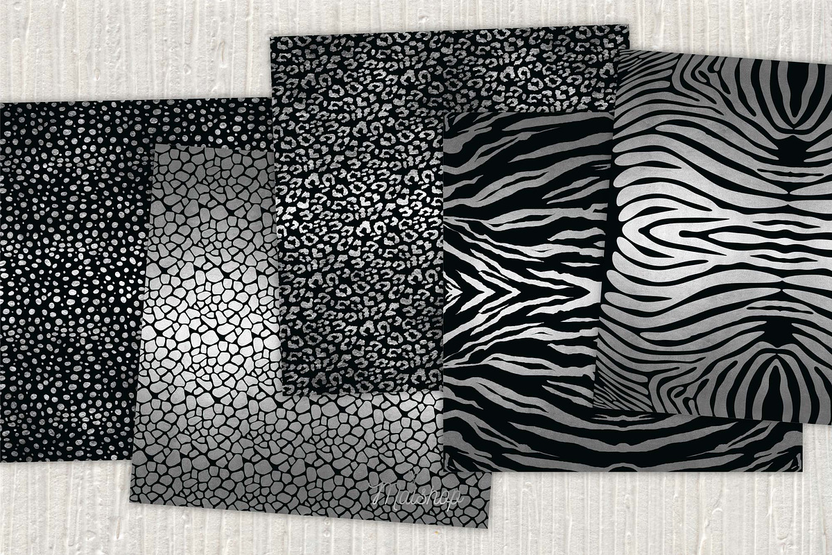 Digital Paper Africa Skins Set 05, a Pattern Graphic by Maishop