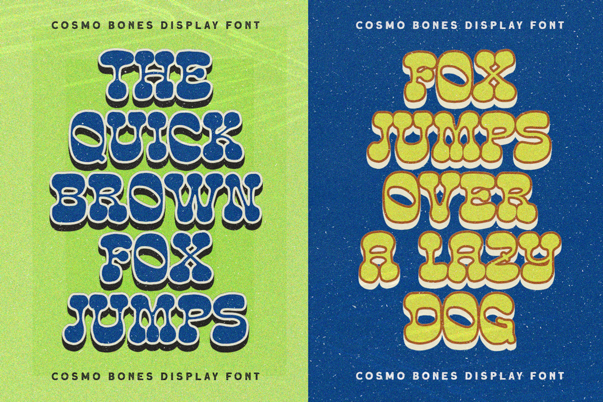 Cosmo Bones - Reverse Display Font, a Font by Letterhend Studio