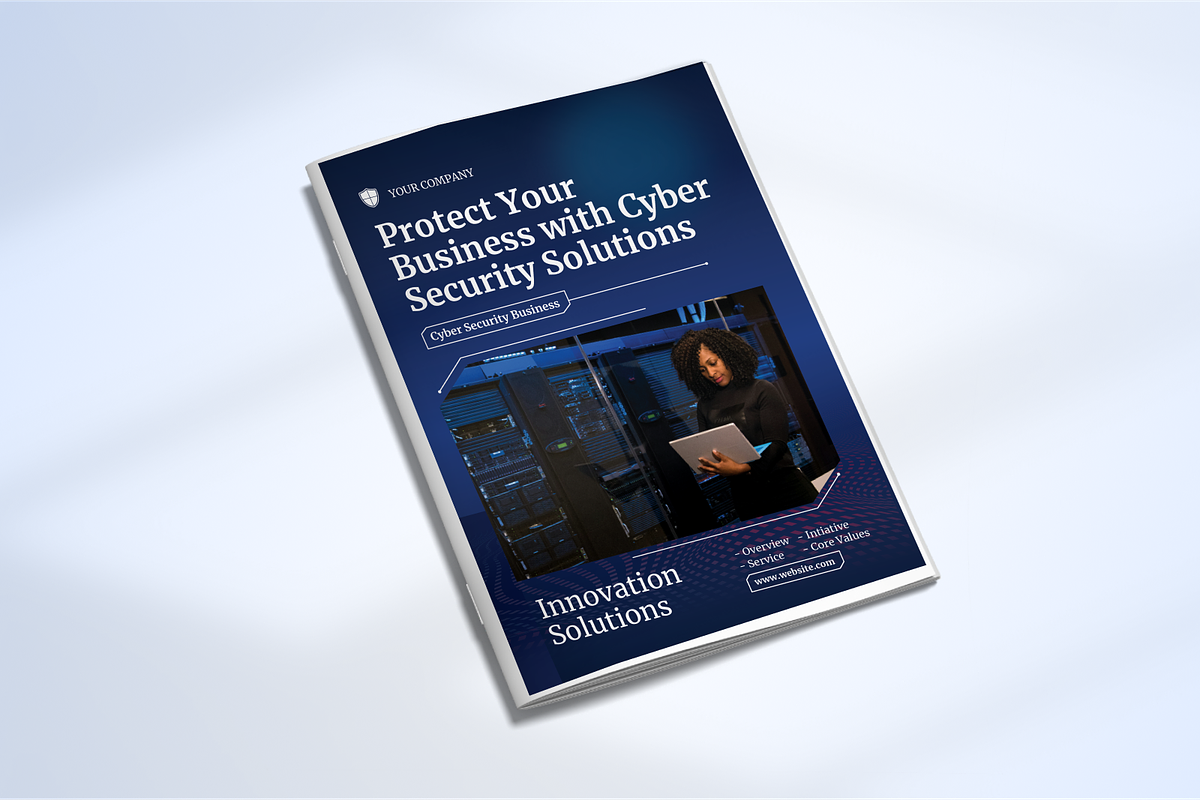Cyber Security Bidfold Brochure, a Brochure Template by SquidPixey