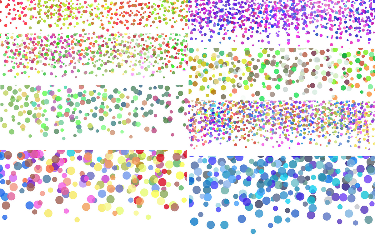 Confetti Borders clipart, a Pattern Graphic by chilipapers