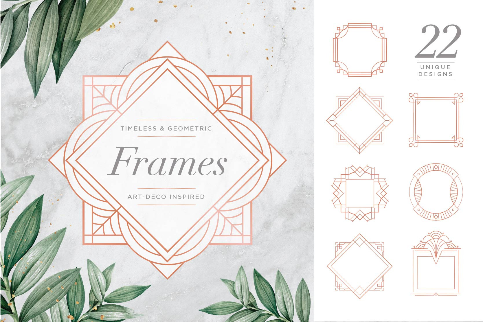 Timeless & Geometric Frames, an Object Graphic by StoryBird Design