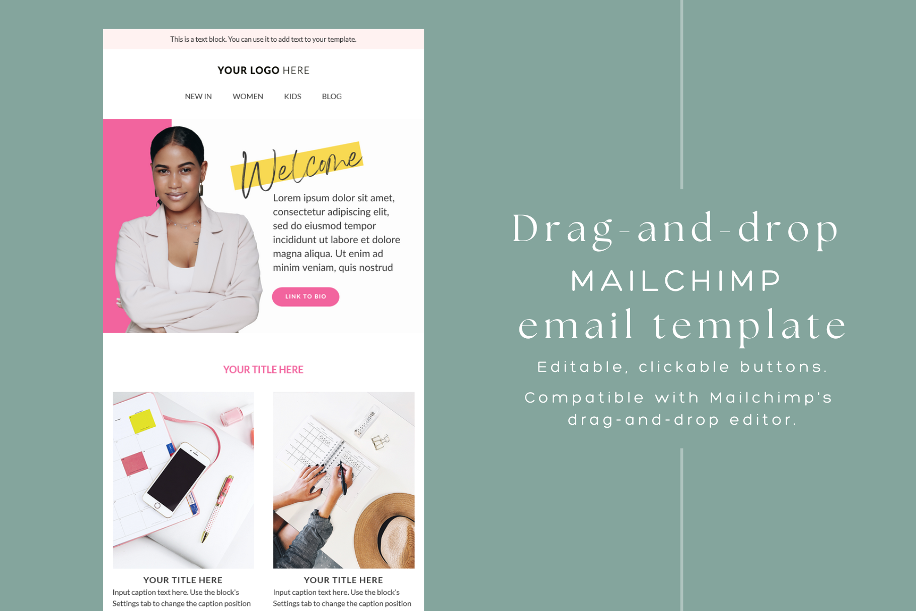 Welcome email newsletter design, an Email Template by Kala and Hansuja ...
