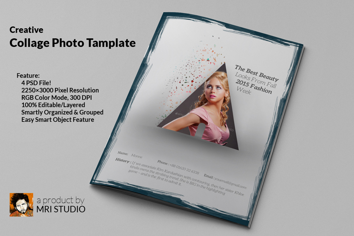 Creative Collage Photo Template, a Print Template by MRI STUDIO ...
