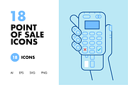 18 Point of Sale Icons, a Technology Illustration by Hello Mister Frank
