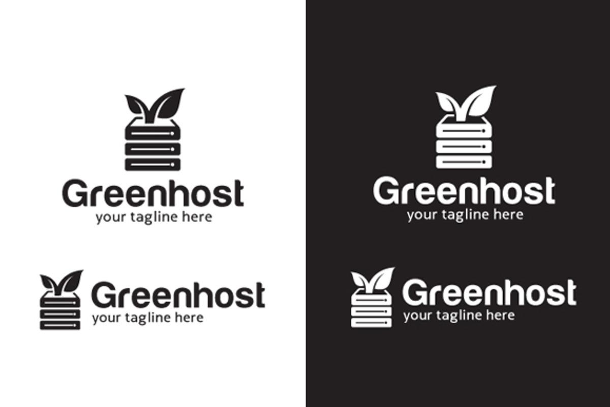 Green Host Logo, a Branding & Logo Template by gunaonedesign