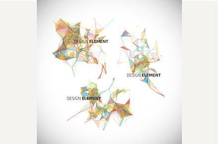 Collection of abstract shapes, a Background Graphic by Shanvood