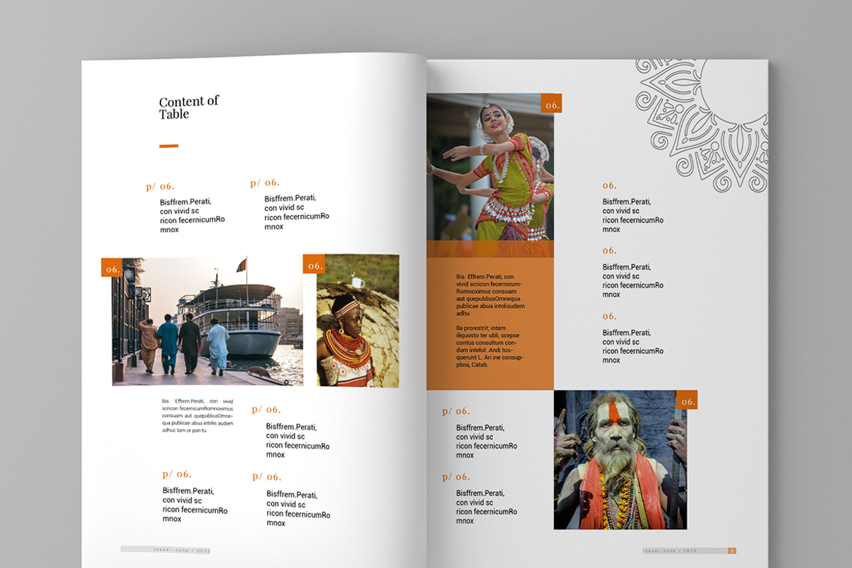 Ethnic - Magazine Template, a Magazine Template by inspirasign