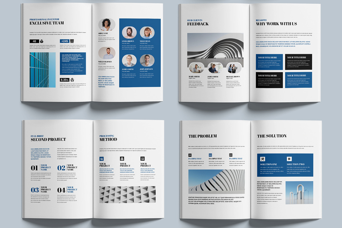 Case Study Booklet Template Layout