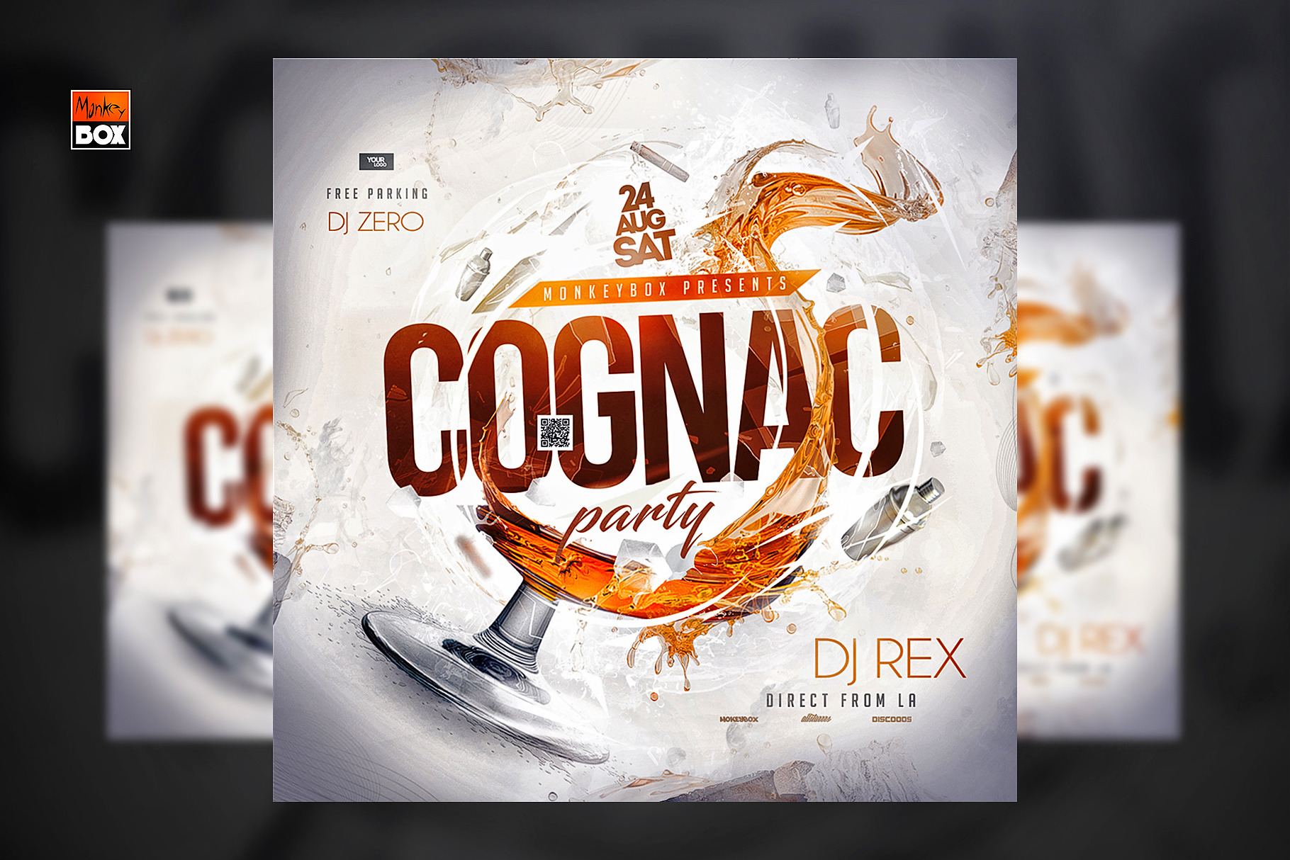 Cognac Party Flyer | Creative Market