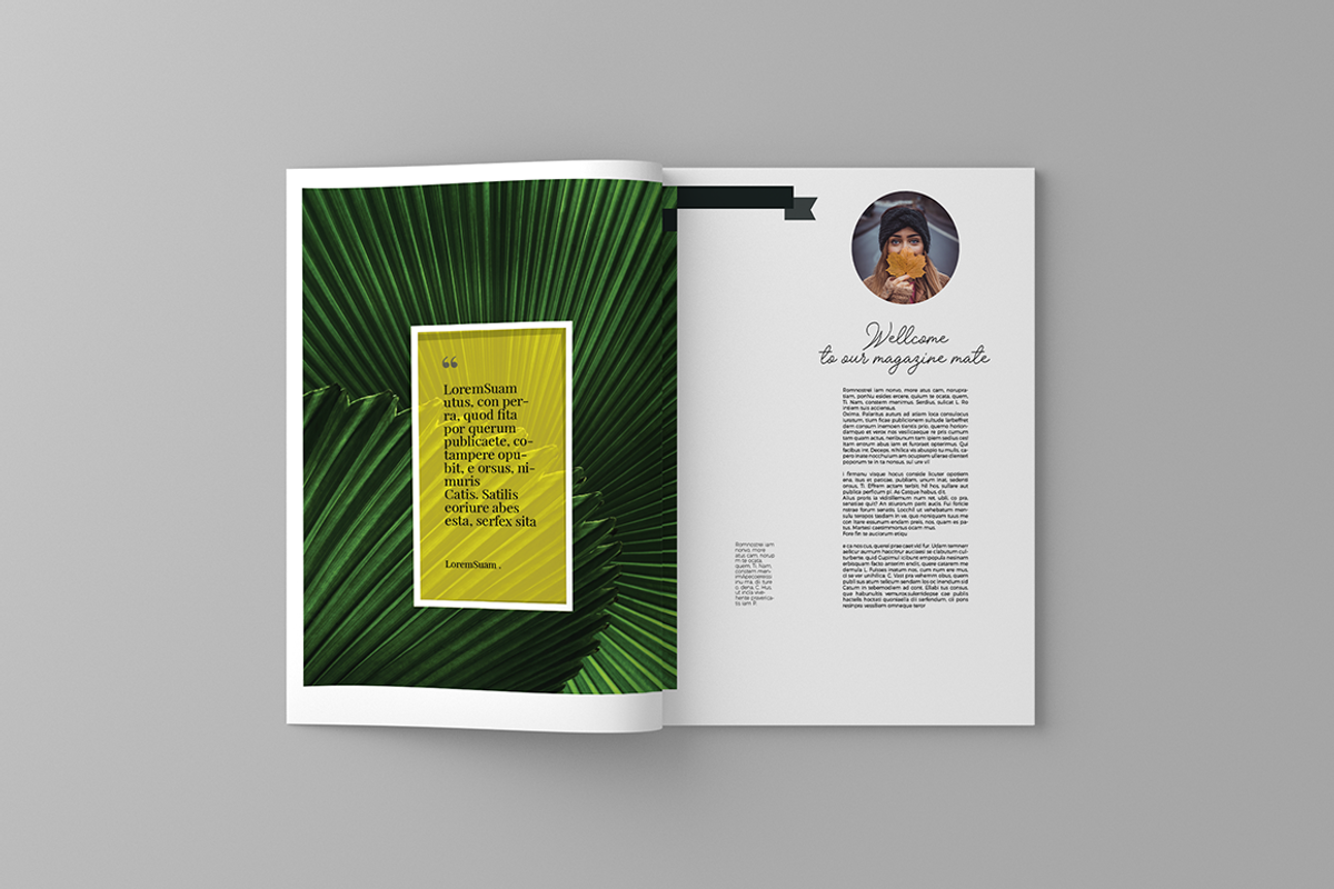 Garden And Leaves Magazine Template, a Magazine Template by spidergraph