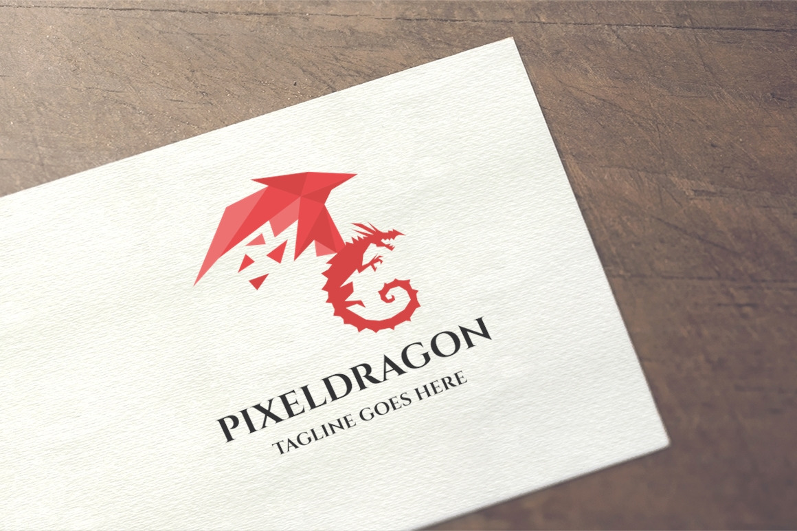 Pixel Dragon Logo | Branding & Logo Templates ~ Creative Market