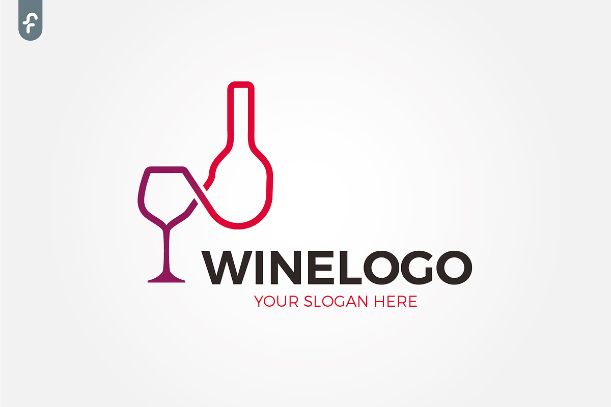 Wine Logo, a Branding & Logo Template by ft.studio