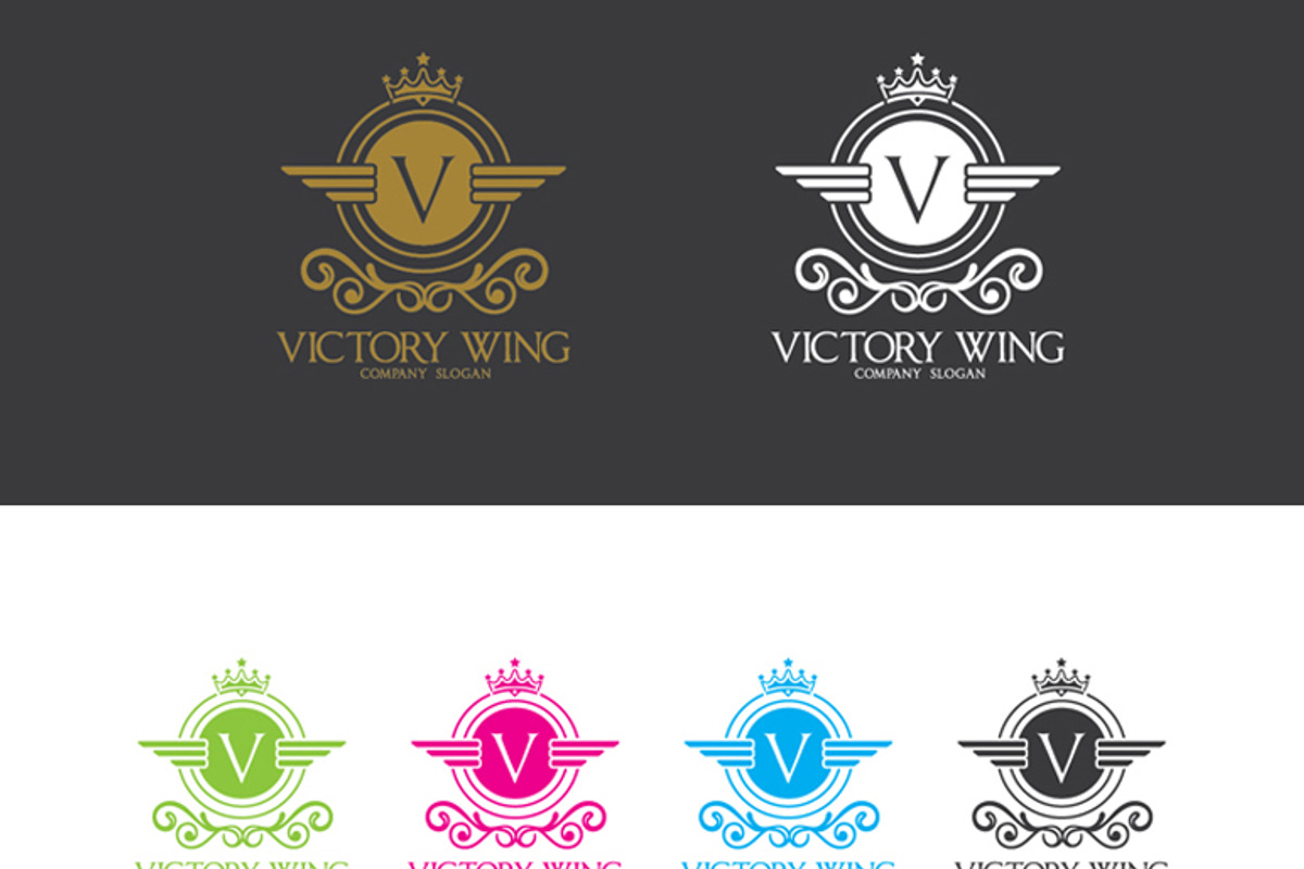 Victory Wing Logo, a Branding & Logo Template by rotree_man