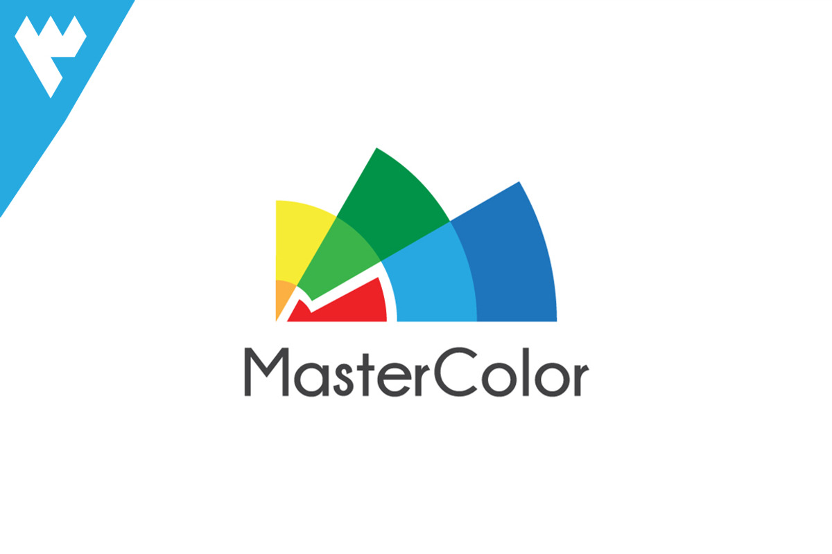 Master Color - Letter M logo, a Branding & Logo Template by Sahade Studio