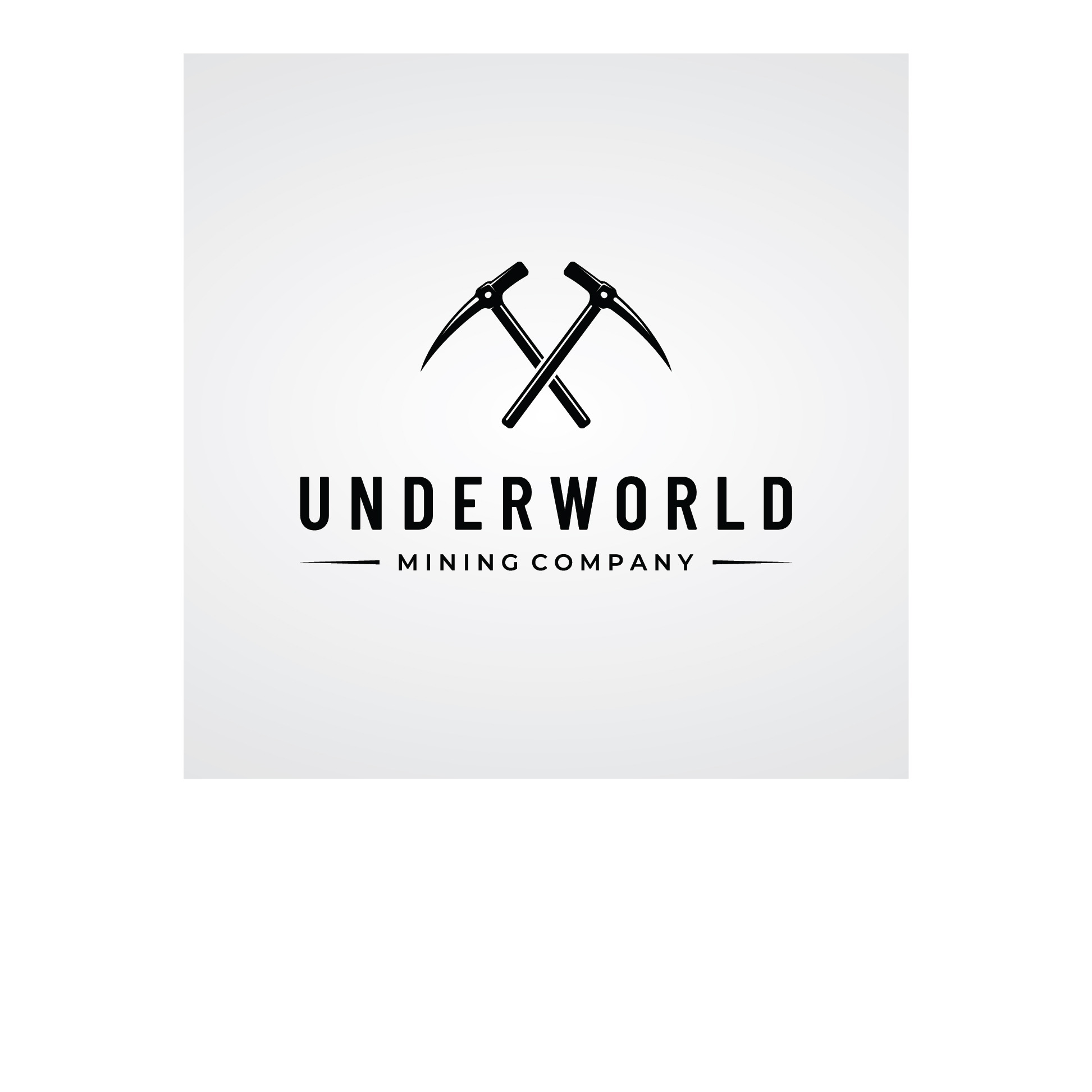 Pickaxe vintage design in retro logo, a Branding & Logo Template by ...