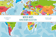 World Maps Collection, an Education Illustration by ...