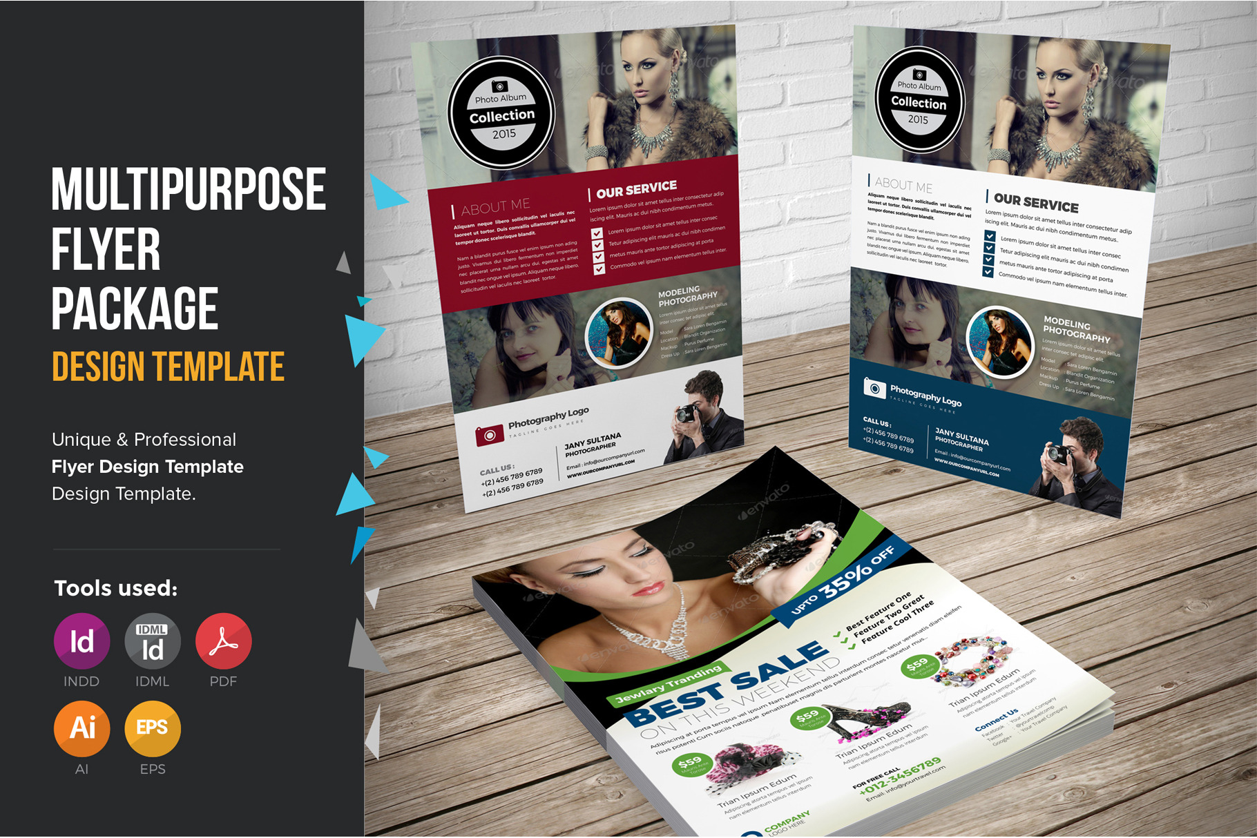 Multipurpose Flyer Design Template | Creative Market