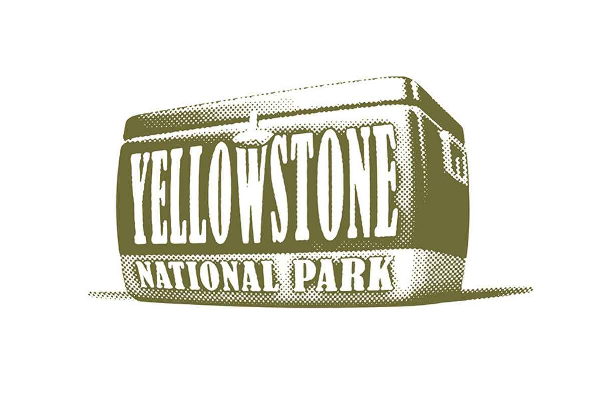 Yellowstone National Park Cooler, an Illustration by blue67sign