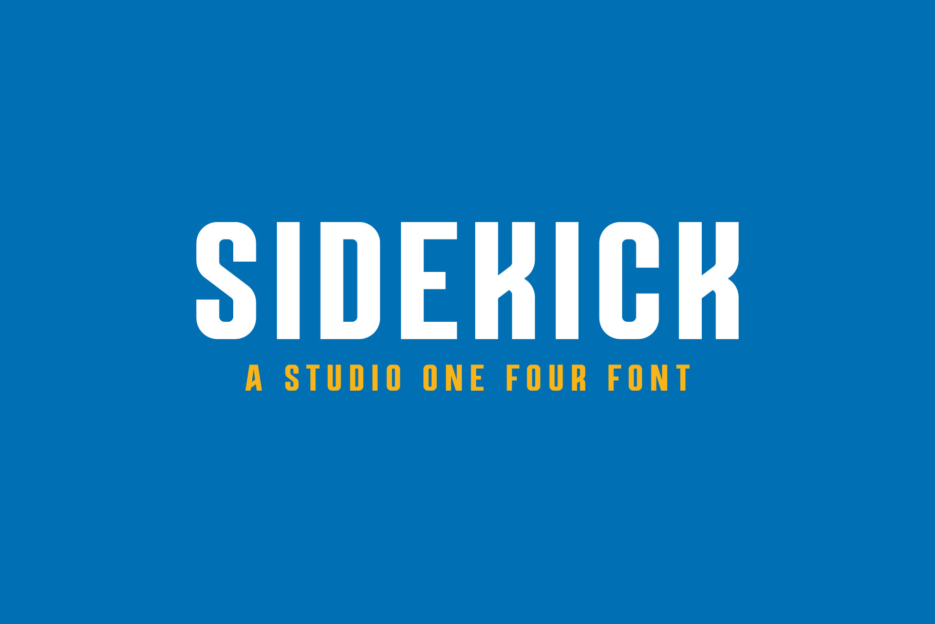 Sidekick, a Sans Serif Font by Studio One Four