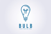 light bulb line vector logo icon, a Branding & Logo Template by Lodzrov