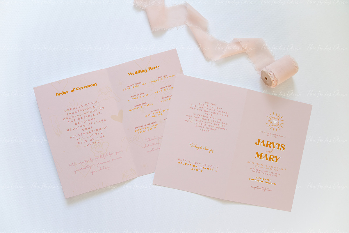 Wedding 11x8.5 Booklet Mockup, a Books & Magazine Mockup by ...