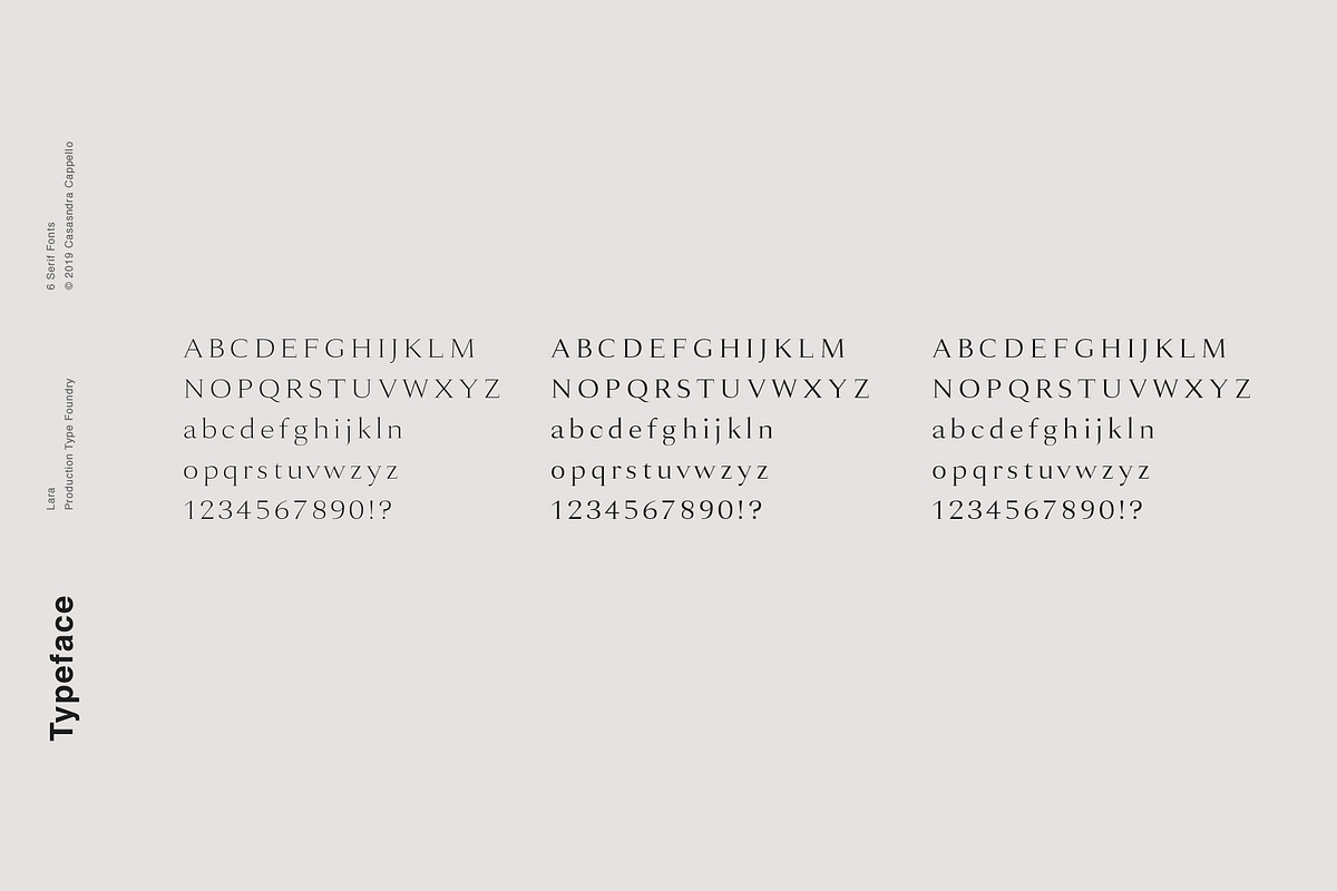 Lara - Sophisticated Serif Typeface, a Serif Font by Cassandra Cappello