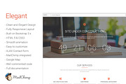 Elegant - Under Construction Theme, a Bootstrap Template by Clasdesign